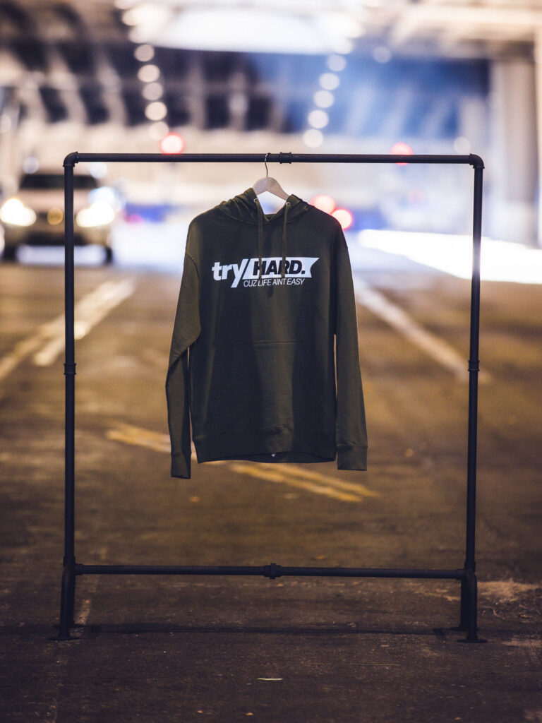 Try Hard Logo Hoodie - TRY HARD